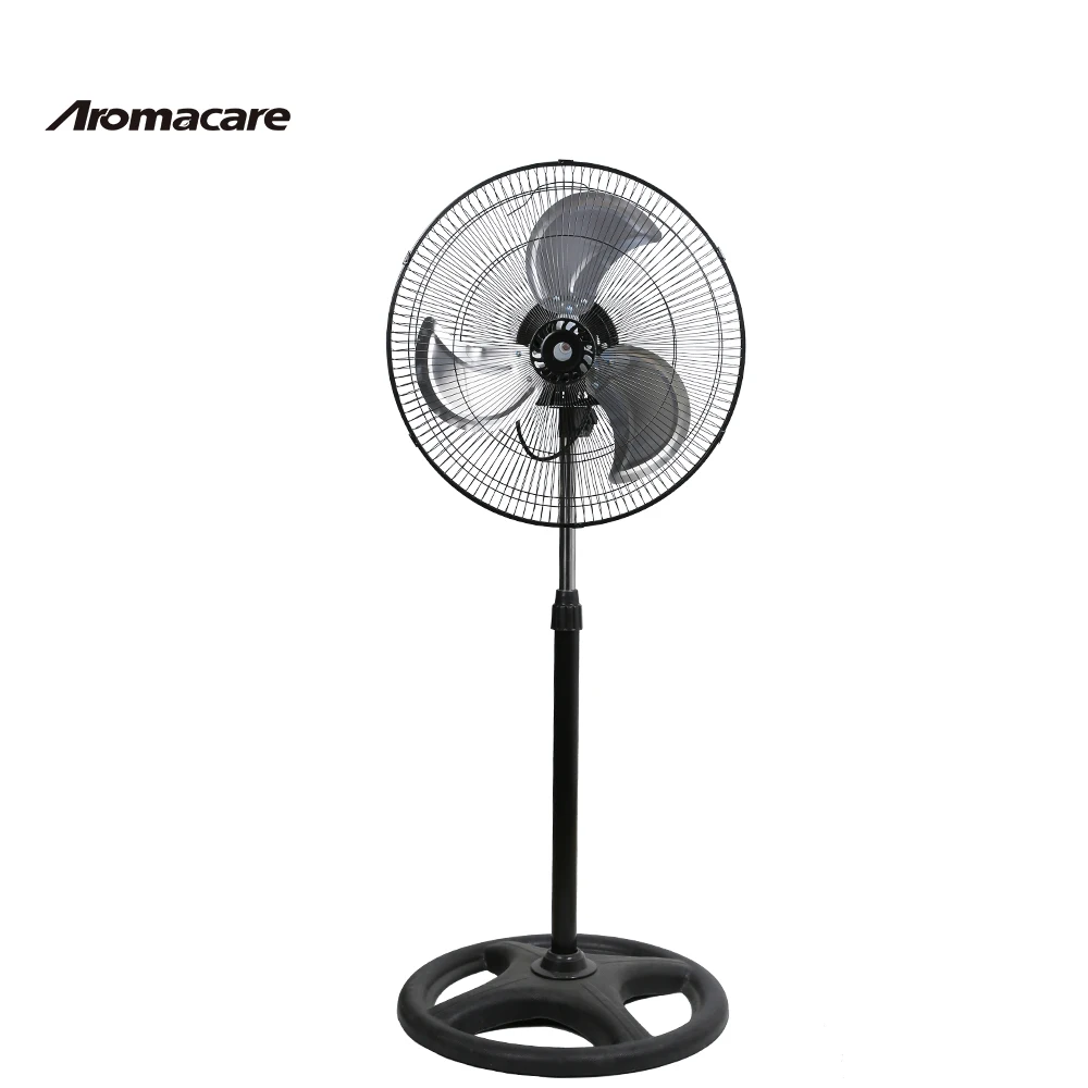 Aromacare Floor Standing 18 Inch Stand Fan Metal Blade Oscillating 3 In ...