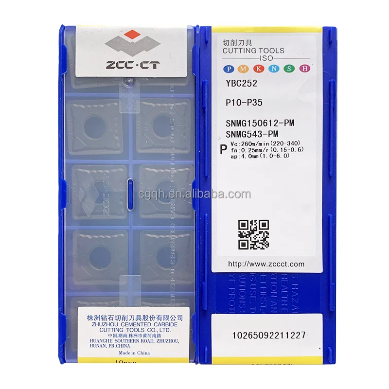 Zcc Snmg Ybc252 Snmg150612-pm Carbide Inserts Cnc Turning Tool Lathe ...