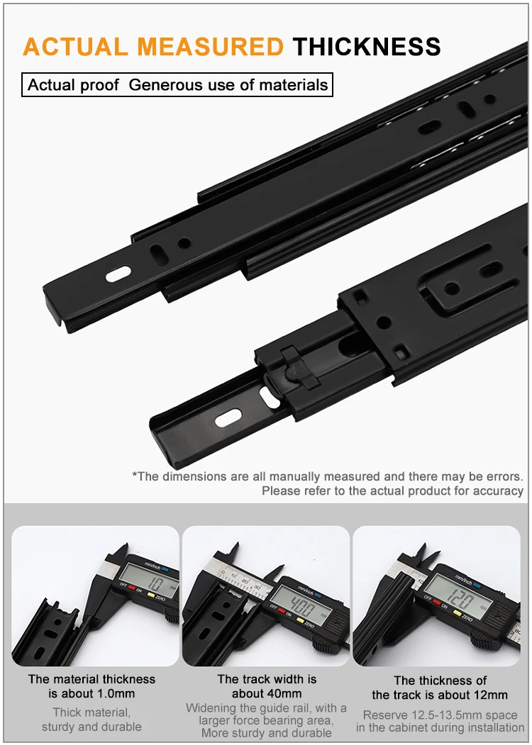 Kitchen Cabinet Telescopic Sliding Guide Rail Drawer Hardware
