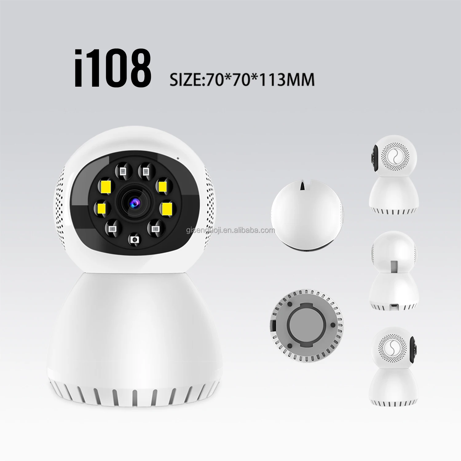 Smart Night Vision Home Security Ir Motion Detect Wifi Cctv Camera ...