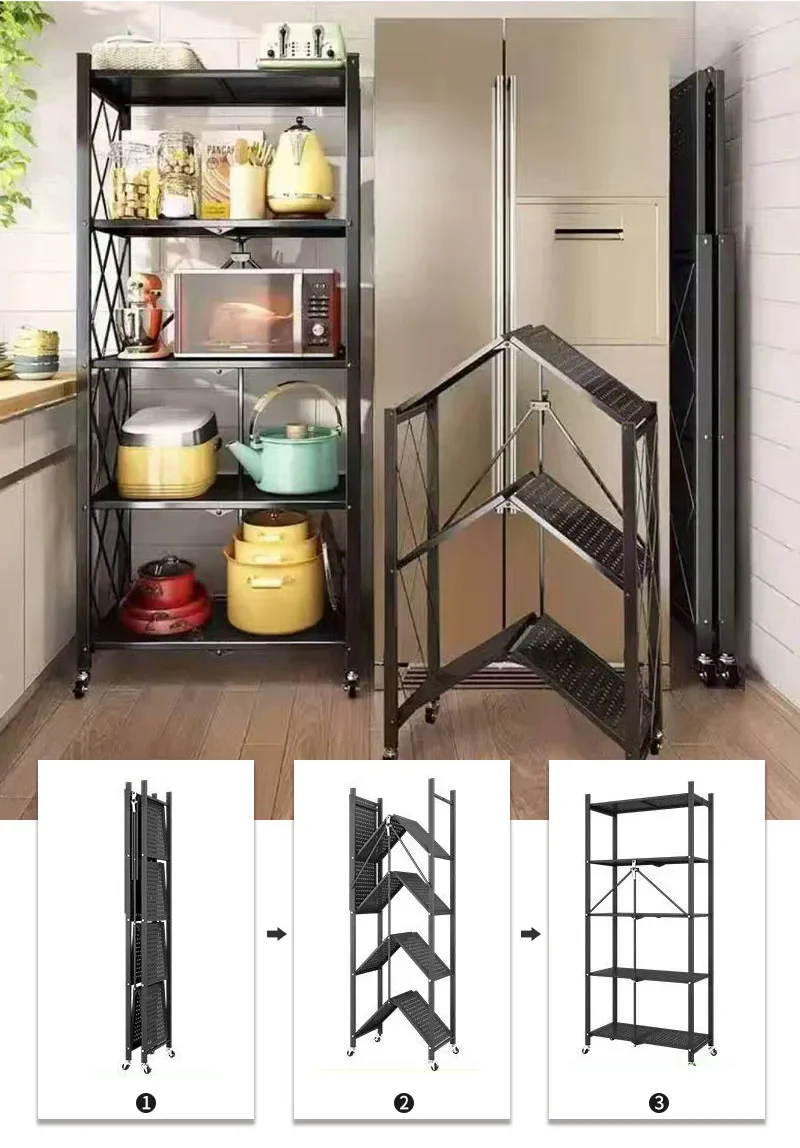 Collapsible Kitchen Cabinet Organizer - Efficient Storage