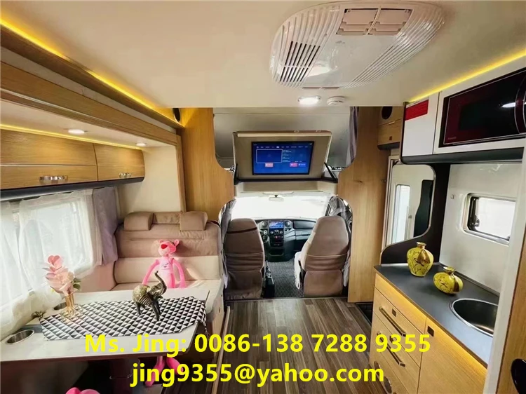 IVECO 4x2 Electric Double Expanding Large Living Room Luxury RV Caravan ...