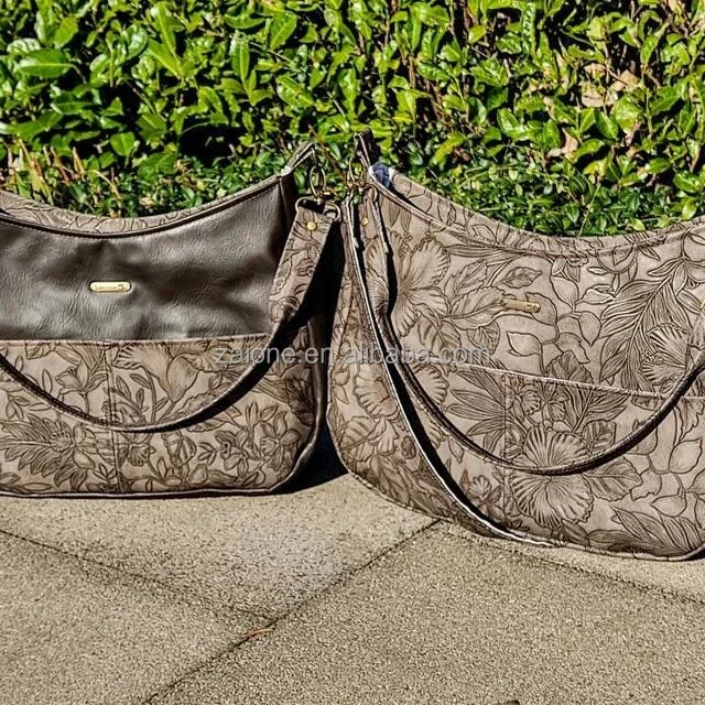 Engraving Soild Colors Retro Floral Leaf Pu Embossed Faux Leather Rolls ...