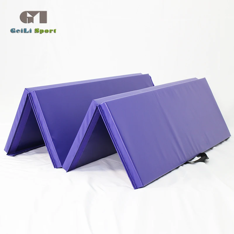 4 Folding New Design Gymnastic Mat Pvc Cloth Exercise Pads For Home ...