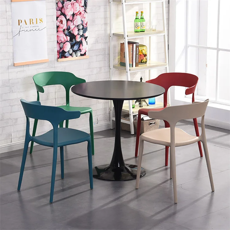 Modern Pp Stackable Leisure Garden Chair Designer Plastic Dining Chair ...