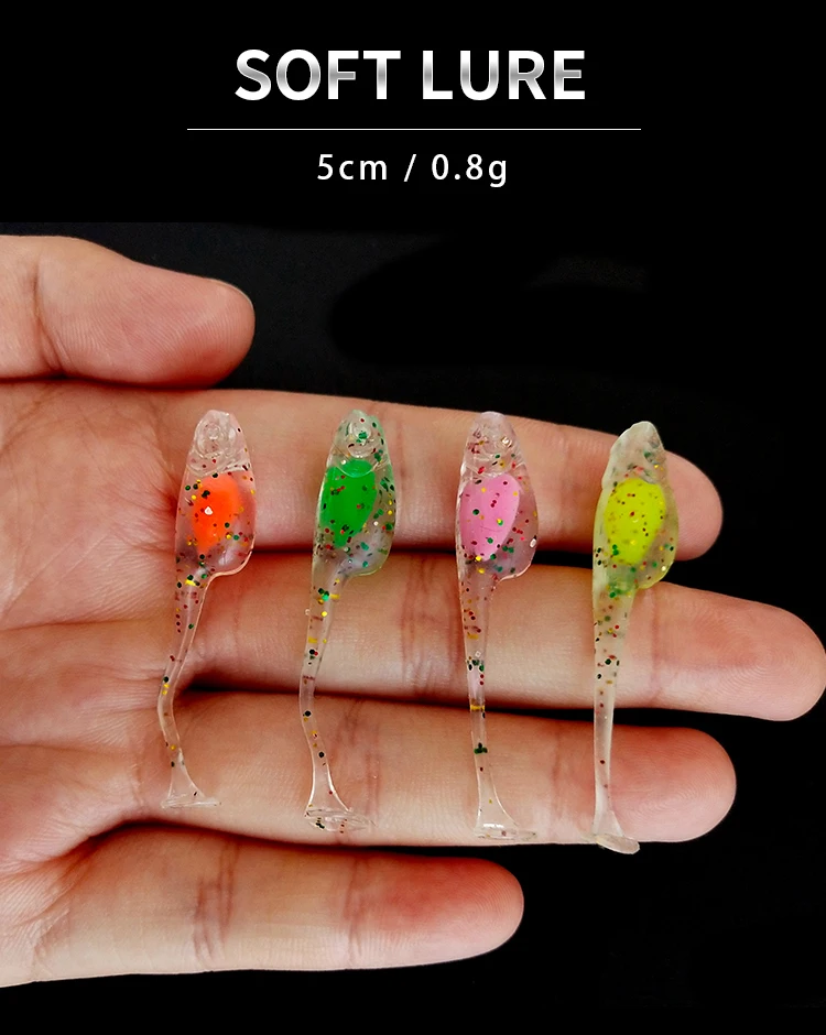 OEM Tadpole Soft Lures - 50mm, 0.8g - Bass Fishing Tackle