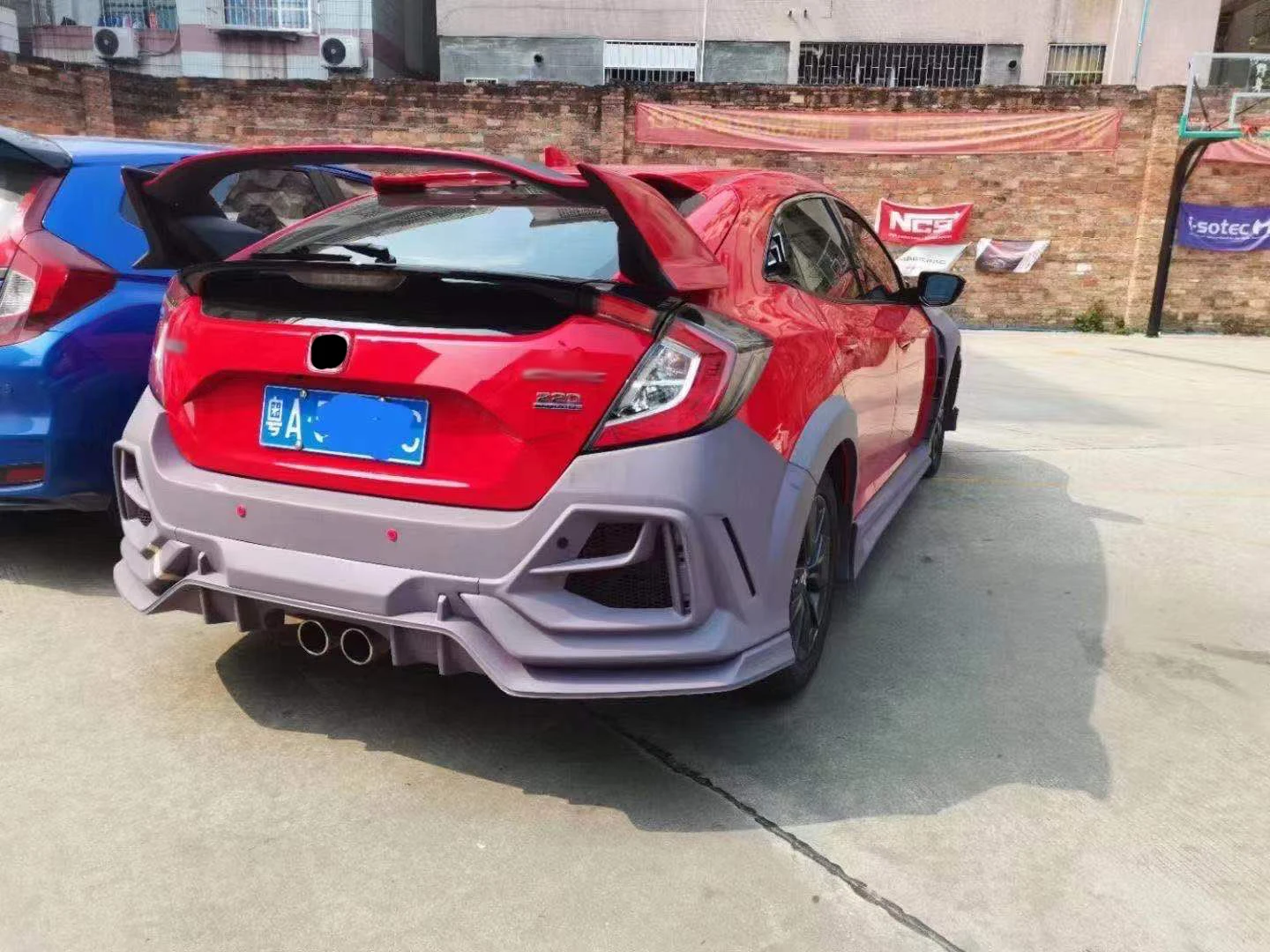 Car Modified Fk8 Typer Body Kits For Honda 10th Civic 2016-2021 Fc1 Fk7 ...