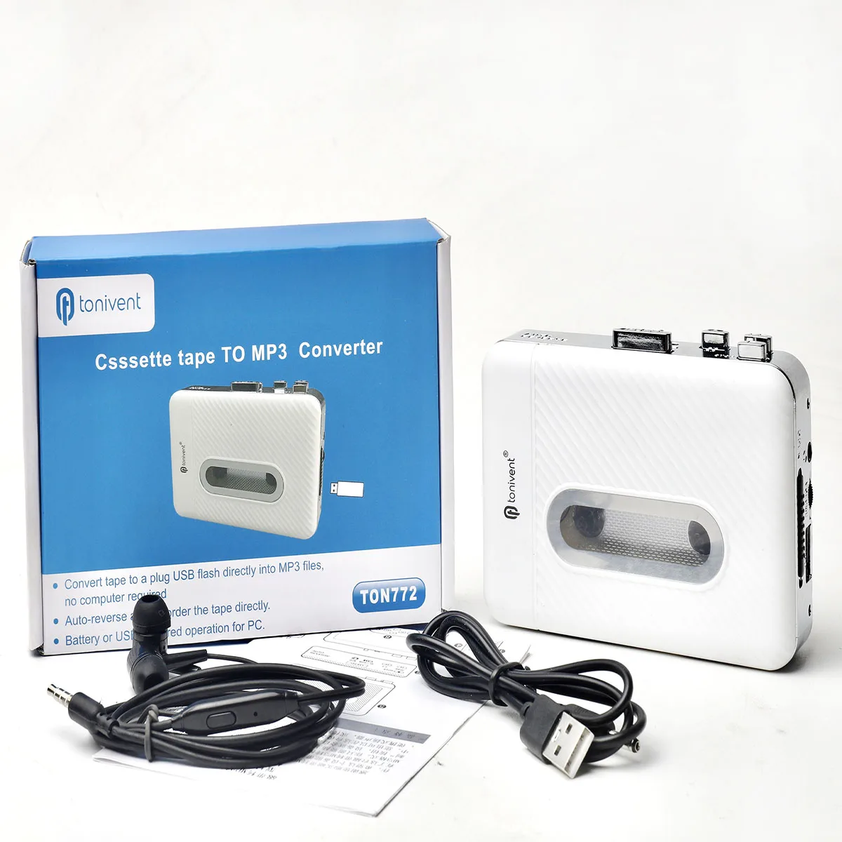 TON772 Walkman Cassette Player - Convert MP3 via USB