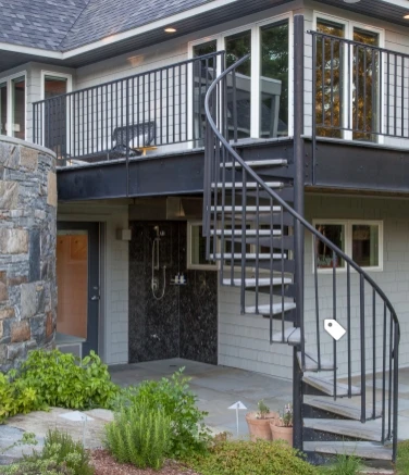 Custom Modern Modular Steel Spiral Stairs Cast Iron Ladders for Outdoor ...