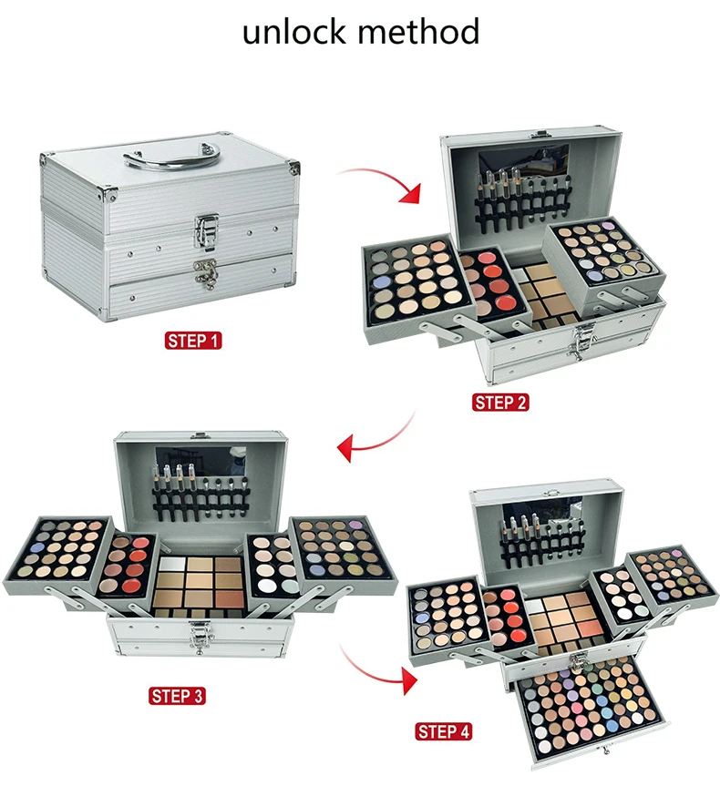132 Color Makeup Set Box - Professional All-in-One Kit