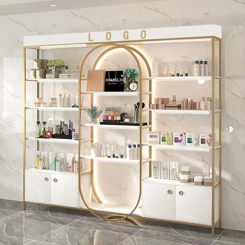 Cosmetics Display Cabinets Beauty Salon Shelves Nail Salon Display Cabinets Barber Shop Shelves ...