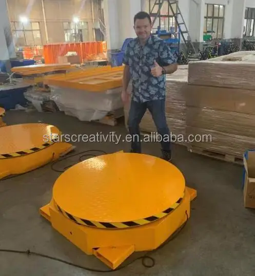 Carton Electric Turntable Motorized Rotary Pallet Turntable| Alibaba.com