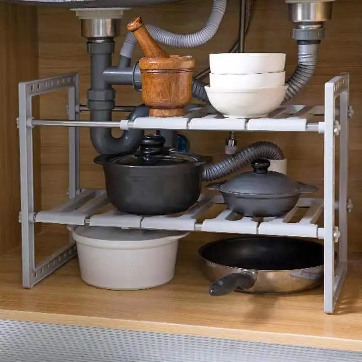 2022 Expandable Storage Rack - Telescopic Kitchen Organizers