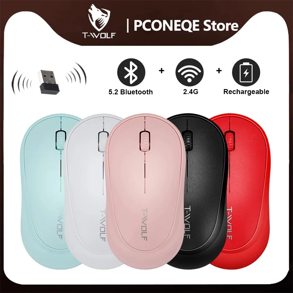 Office Product Colorful Wireless Q18 Mouse Multifunction Silent ...