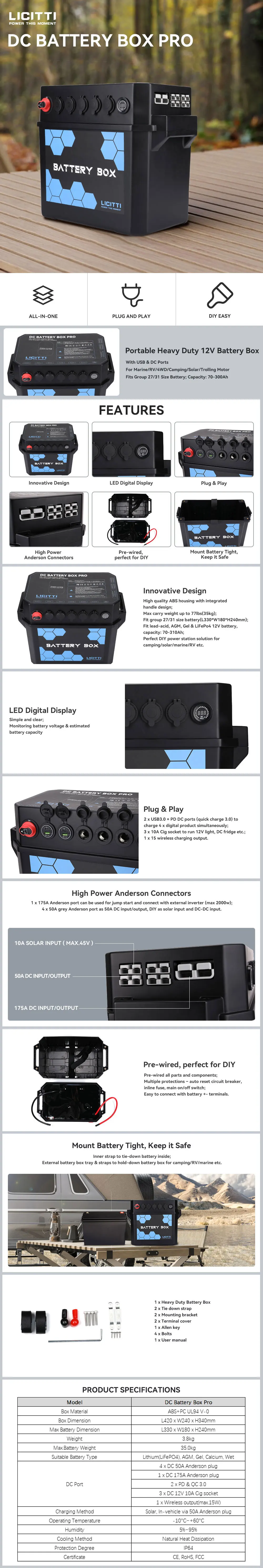 DIY Portable Battery Box - 12V 100ah for Outdoor Power