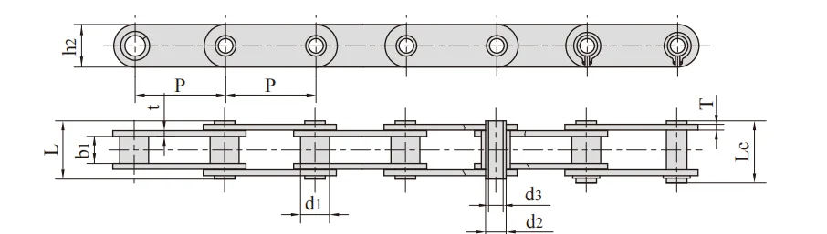 高品質プロフェッショナル標準HB50.8中空ピンチェーン動力伝達部品用| Alibaba.com