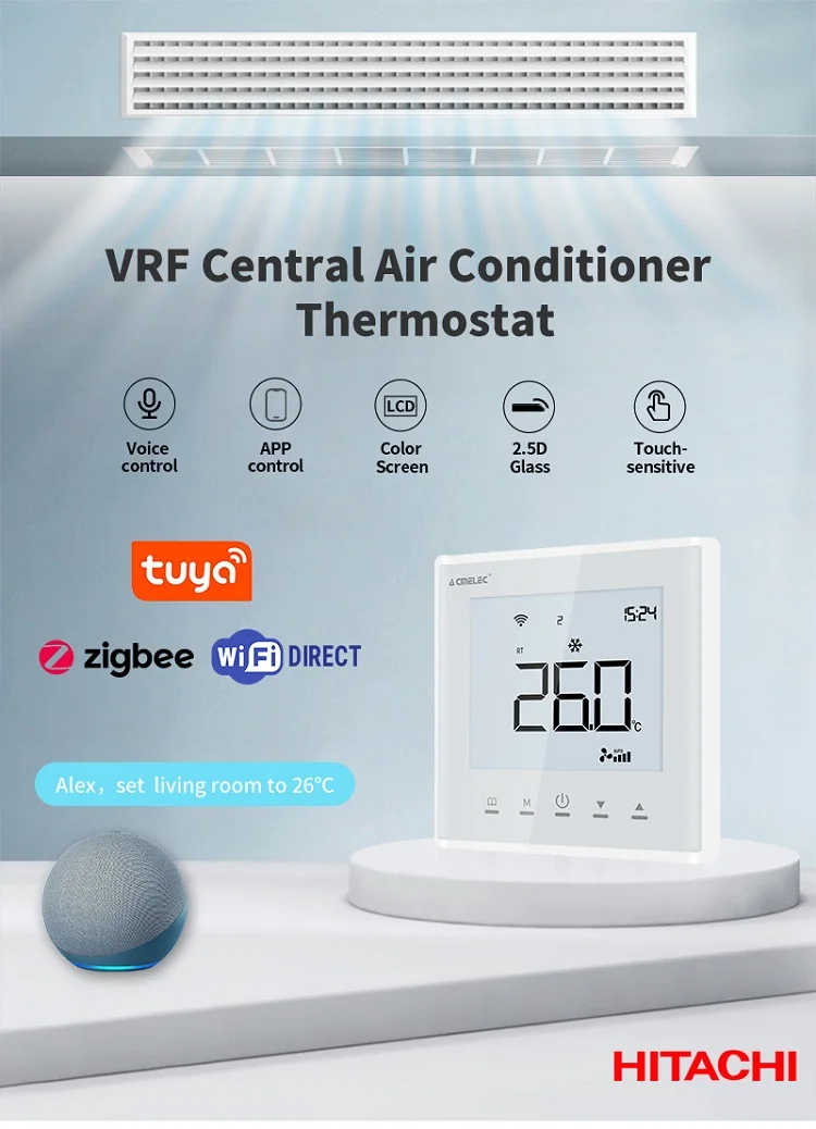 HITACHI VRF Tuya WiFi Air Conditioning Thermostat - Wireless Remote ...