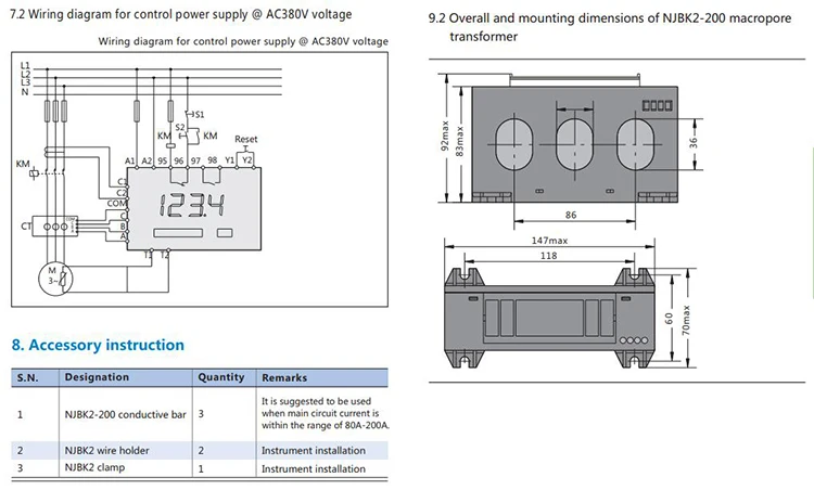 Chint Relay AC Motor Protection - NJBK2-200 40A-200A