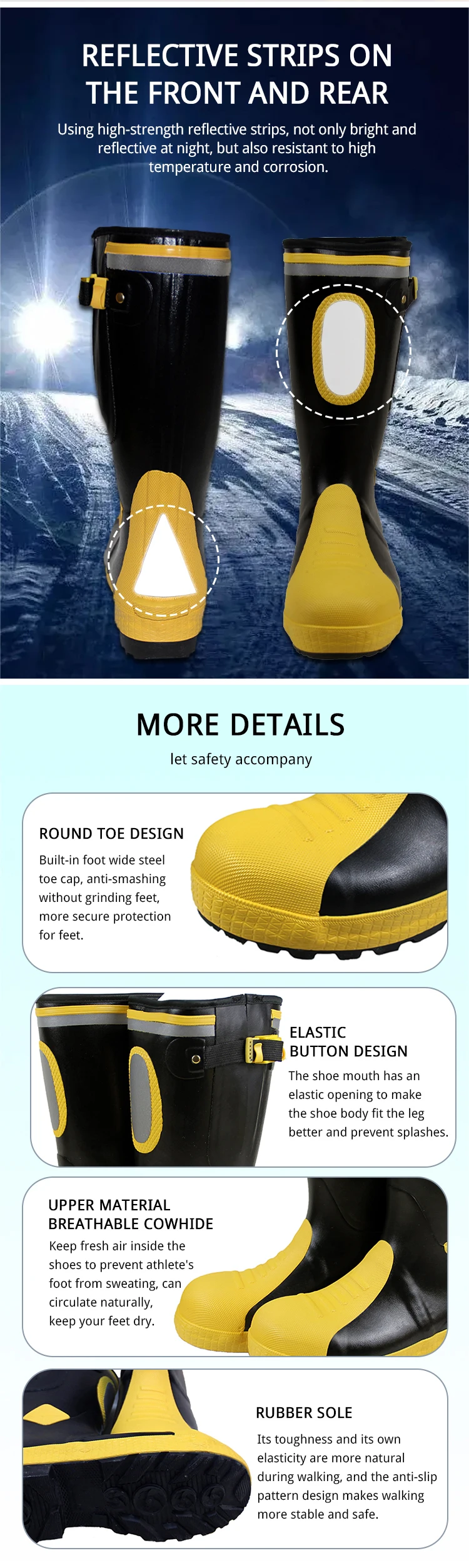 Kpaf Fire Boots - Custom Rubber Anti-Smashing Safety Shoes