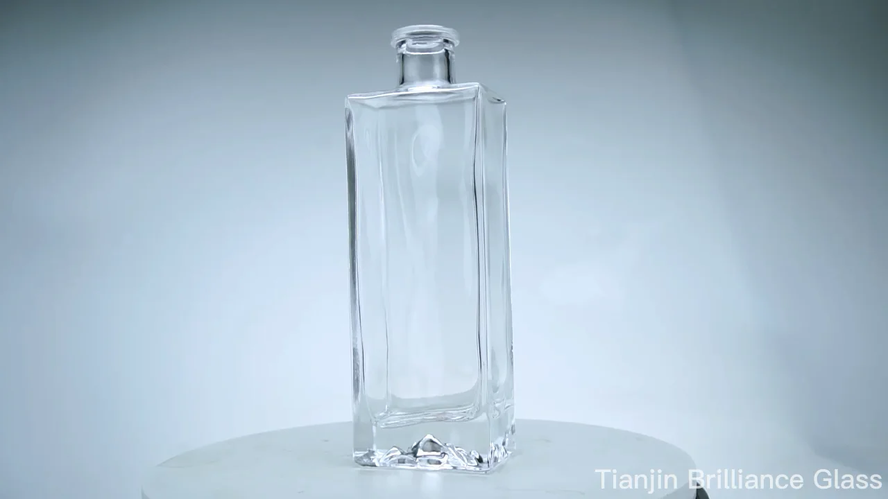 500ml Super Clear Rectangle Shaped Liquor Tequila Vodka Alcoholic Drink ...