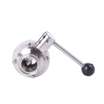 2 Inch Stainless Steel Ss304 Manual Clamp Sanitary Butterfly Valve With ...