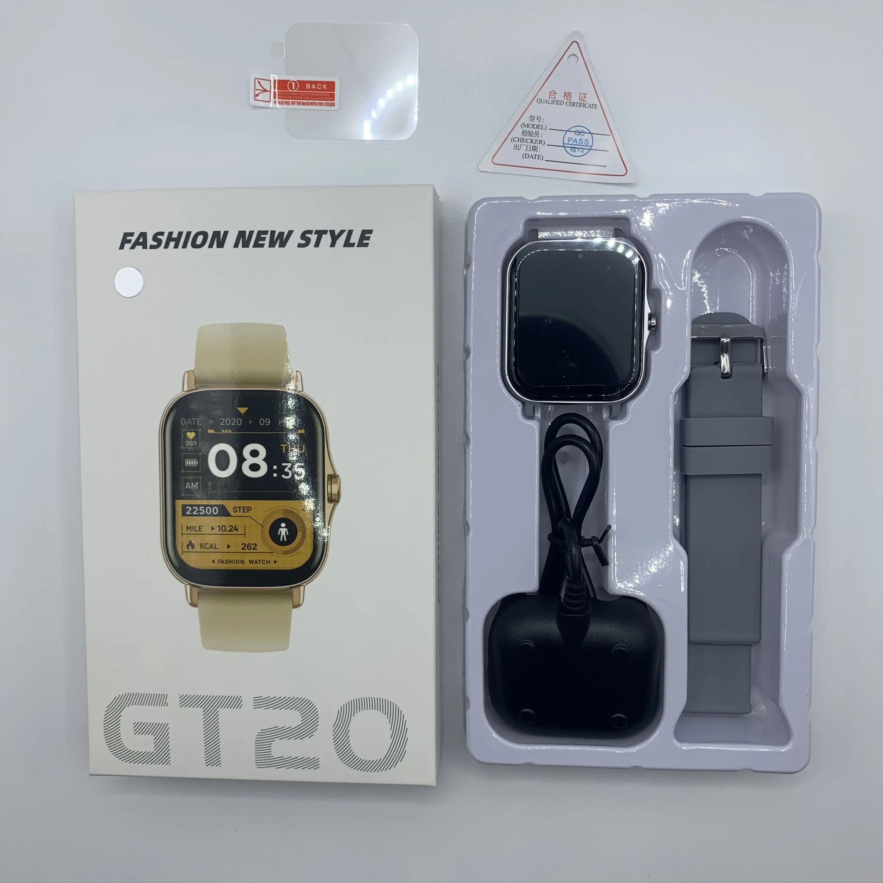 1.83 Inch Big Screen Smart Watch H13 Gt20 Men Women Bt Call Sport Heart ...