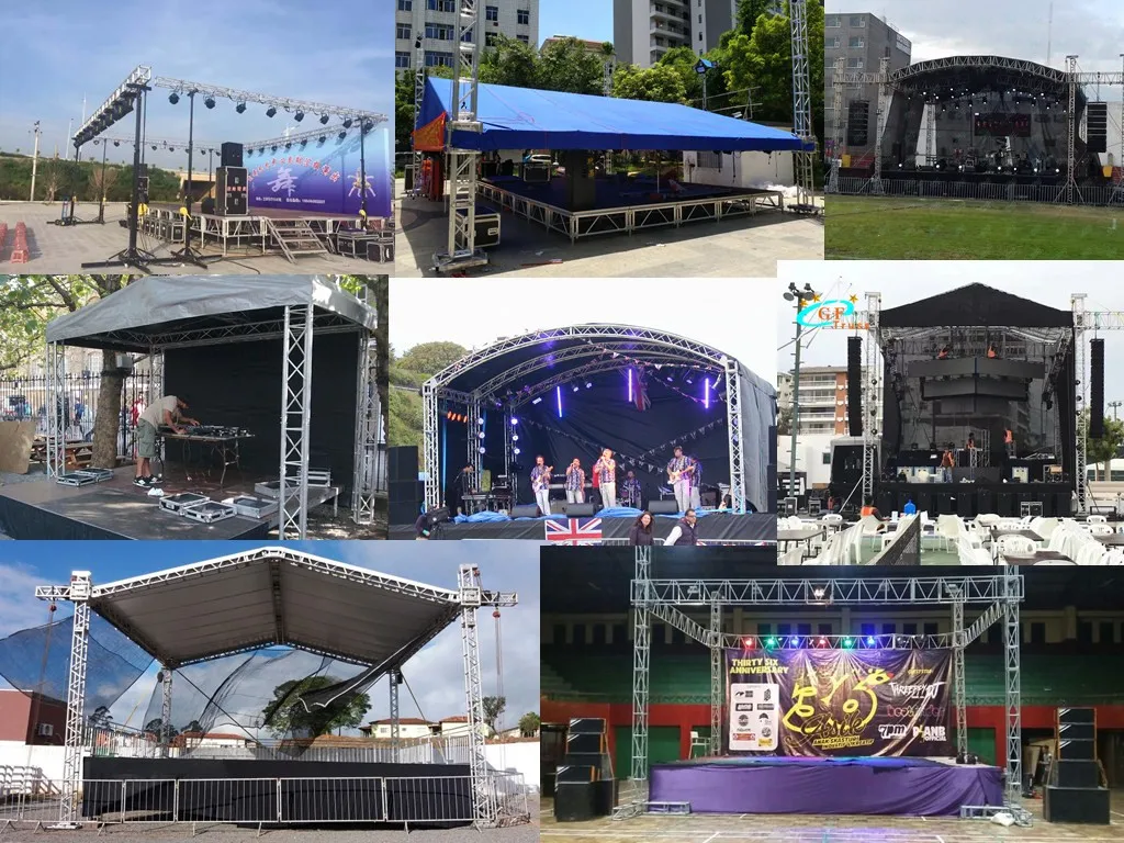 Gf-truss Led Screen Tv Ground Support Stand Truss For Outdoor Stage ...