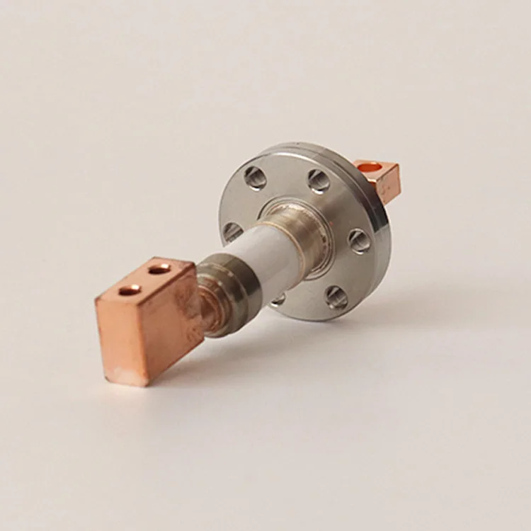 50A Aluminum Oxide Ceramic Feedthrough Vacuum Pack Electrodes