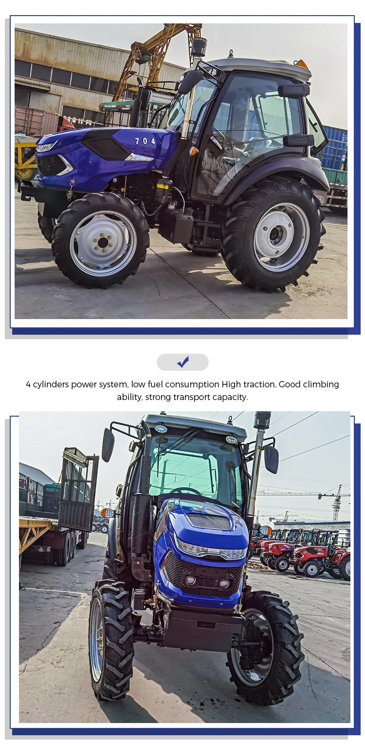 40hp 50hp 70hp New Design Mini Farm Trator With Front End Loader And Backhoe Excavator Compact ...