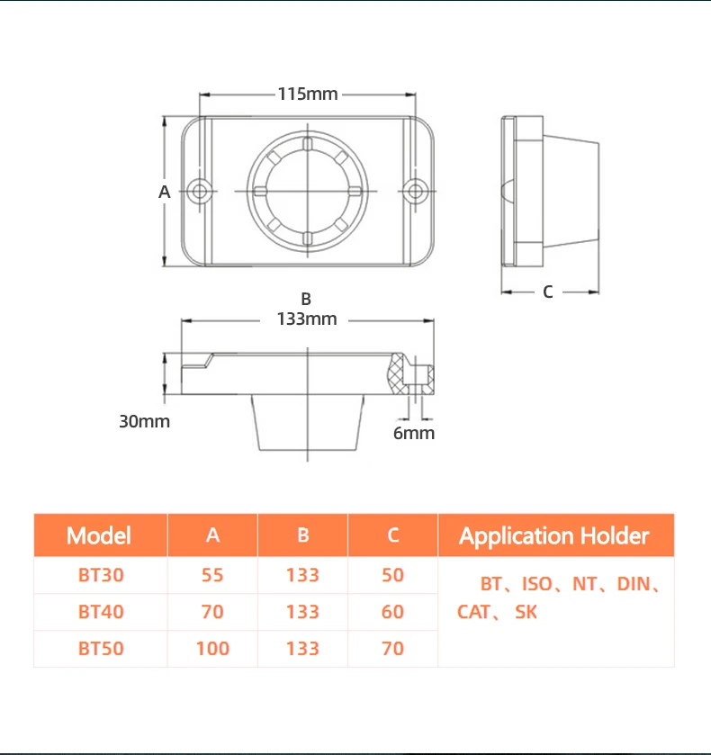 Silicone Plastic Cnc Tool Holder Sleeve Sale Square Knife Sleeve Bt30 ...