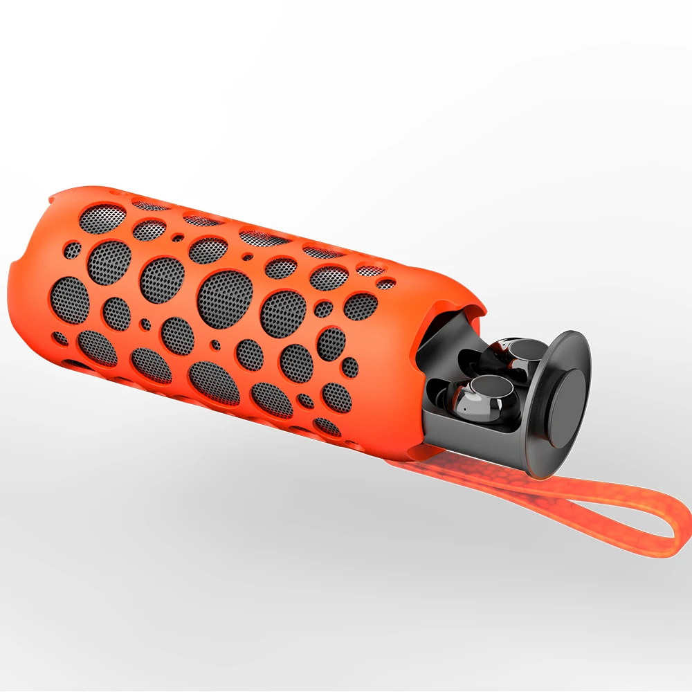 2 in 1 Bluetooth Speaker with Earbuds - Portable & Versatile