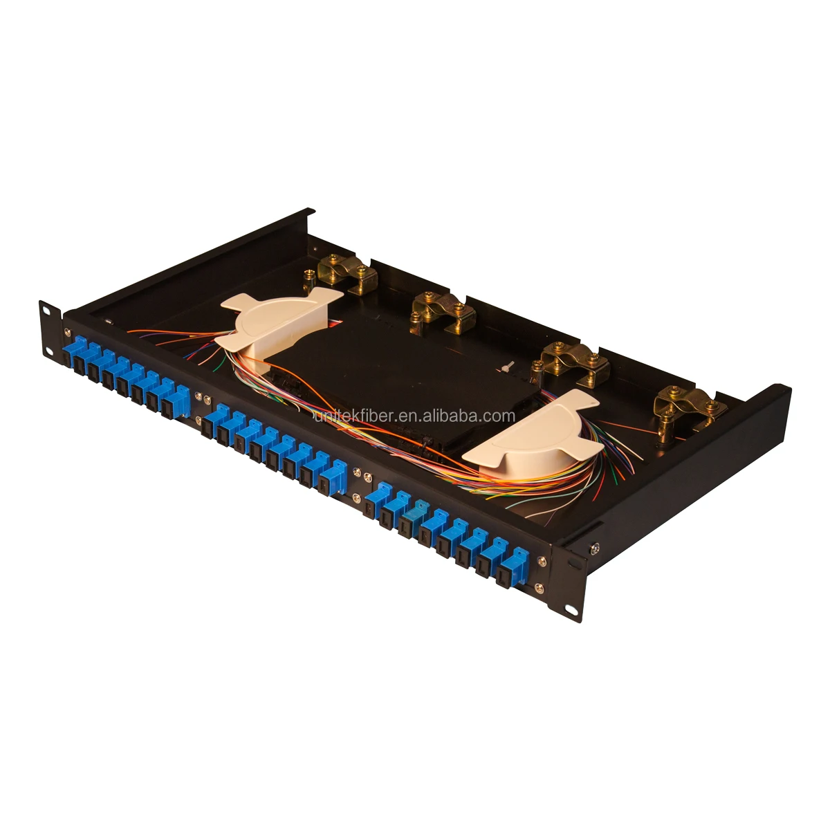 1u Fixed Fiber Patch Panel 12 24 48 96 Port Sc Lc Single Mode Rack ...