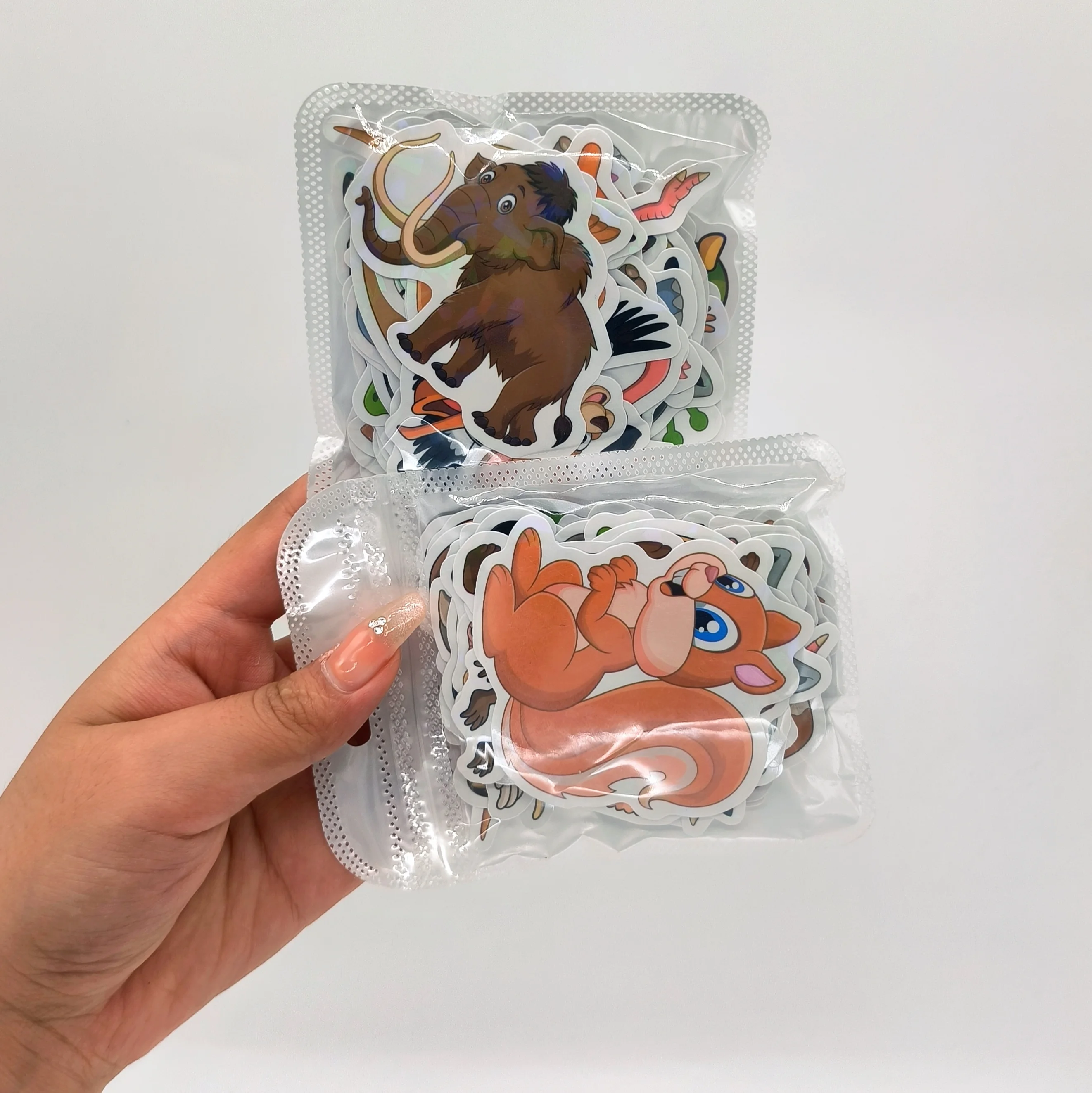 Custom Die Cut Vinyl Animal Stickers Sheets Printing Packaging Label ...