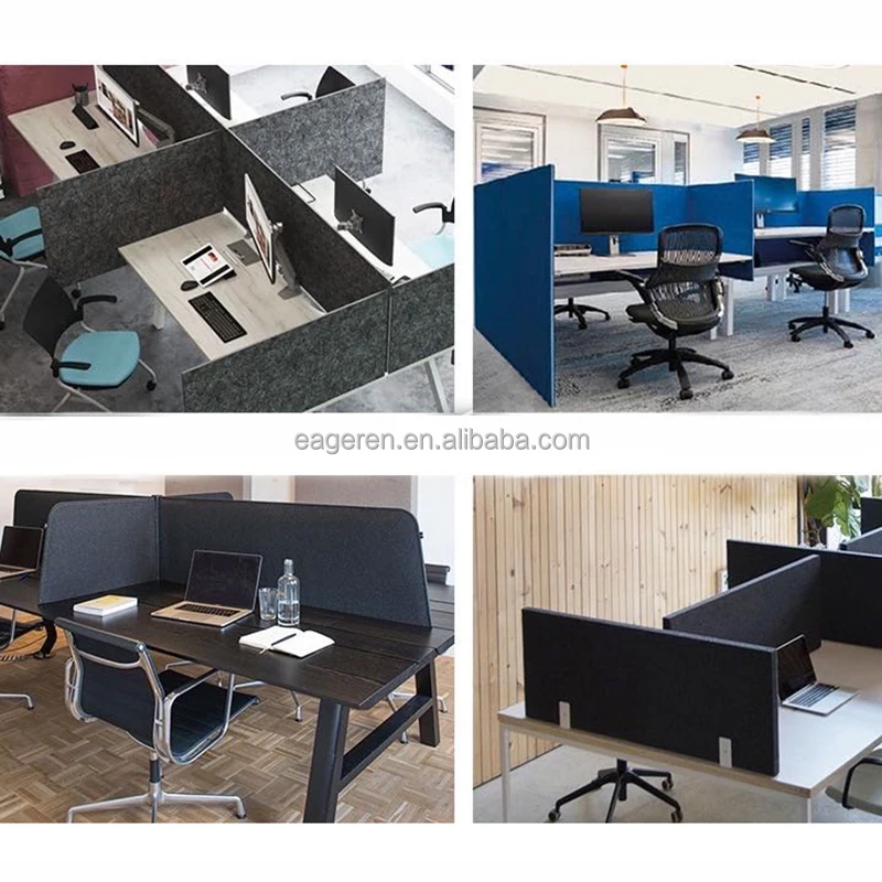 Customized Office Furniture Polyester Soundproof Privacy Desk Screen ...