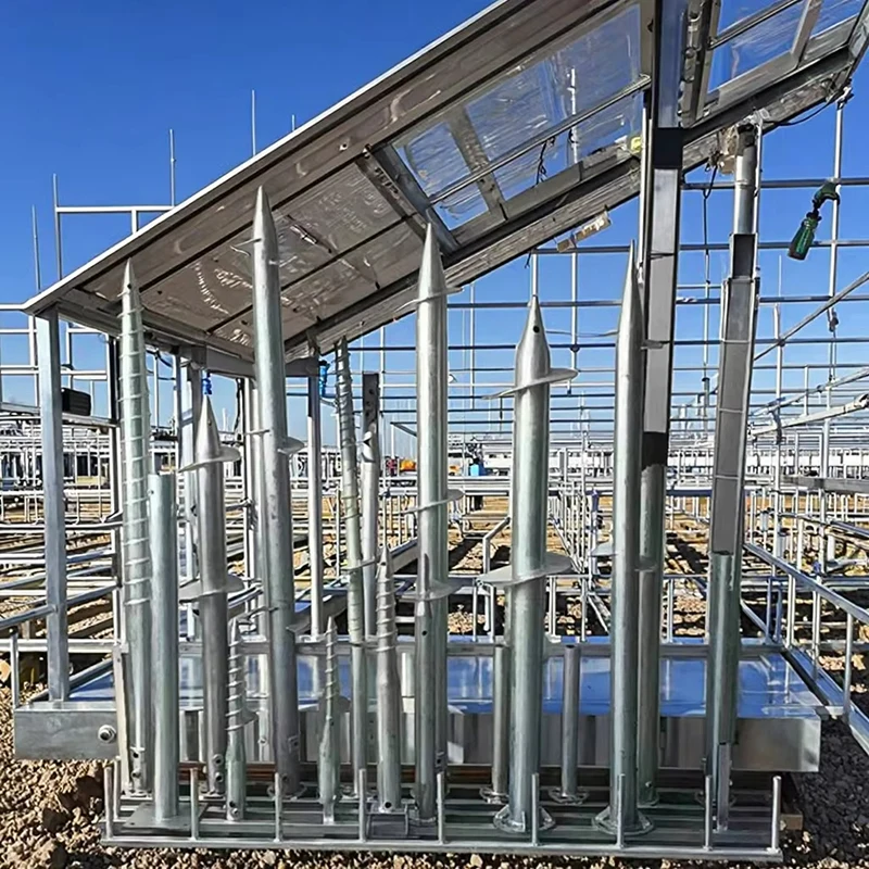Galvanized Helical Screw Pile Solar Mounting System Earth Ground Solar ...