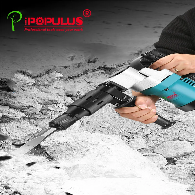 IPOPULUS Power Tools Portable Concrete Demolition Hammer Breaker ...