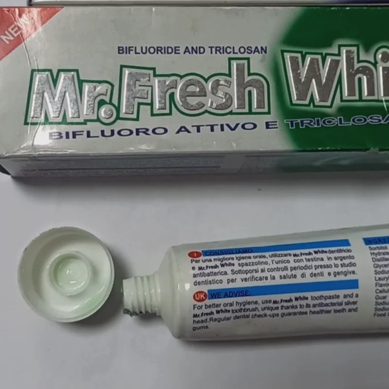 Mr.fresh Advanced Whitening Cool Mint Fluoride Protection Enamel ...