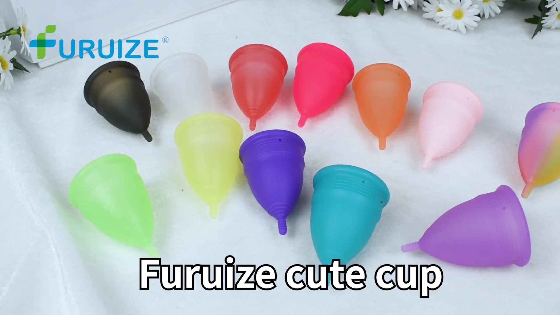 Iso 13485 Furuize Women Reusable Period Cup Cute Silicone Menstrual Cup ...