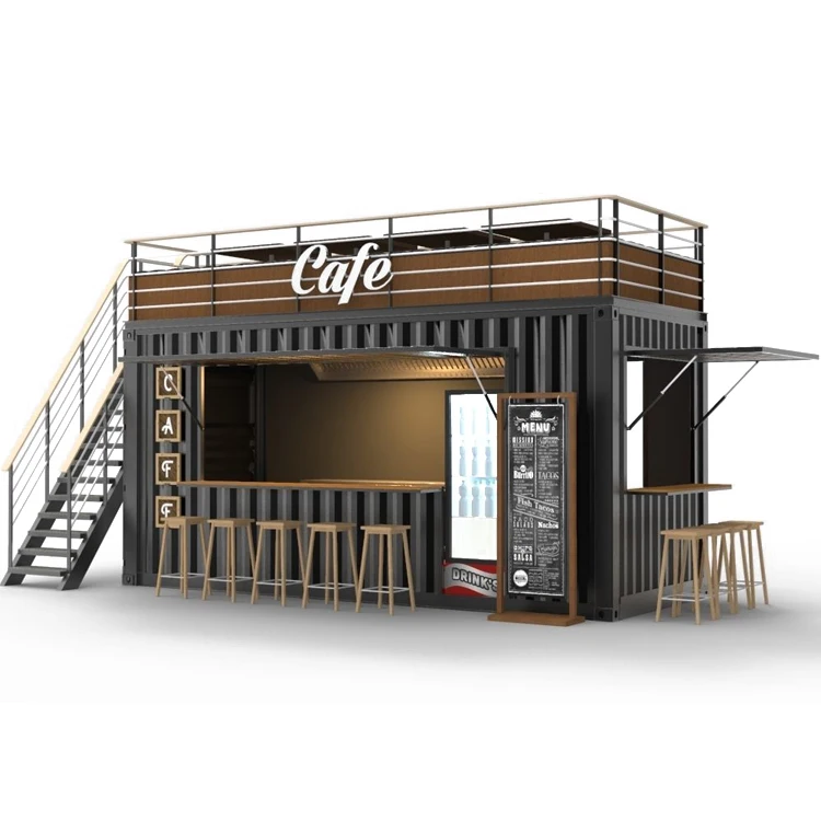 Hot Sale 20ft Portable Kiosk - Modified Coffee Shop Container