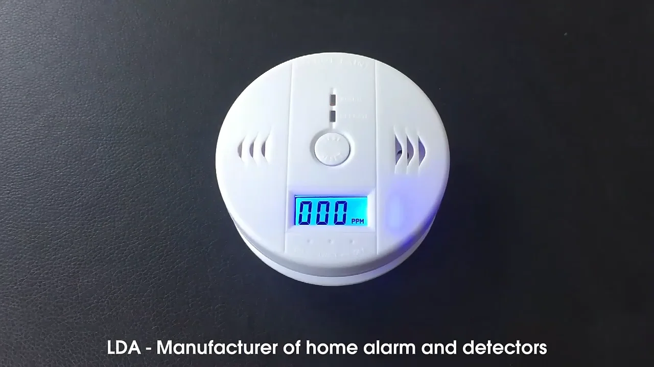 Digital Carbon Monoxide (co) Smoke Combo Detector Alarm Battery Powered ...