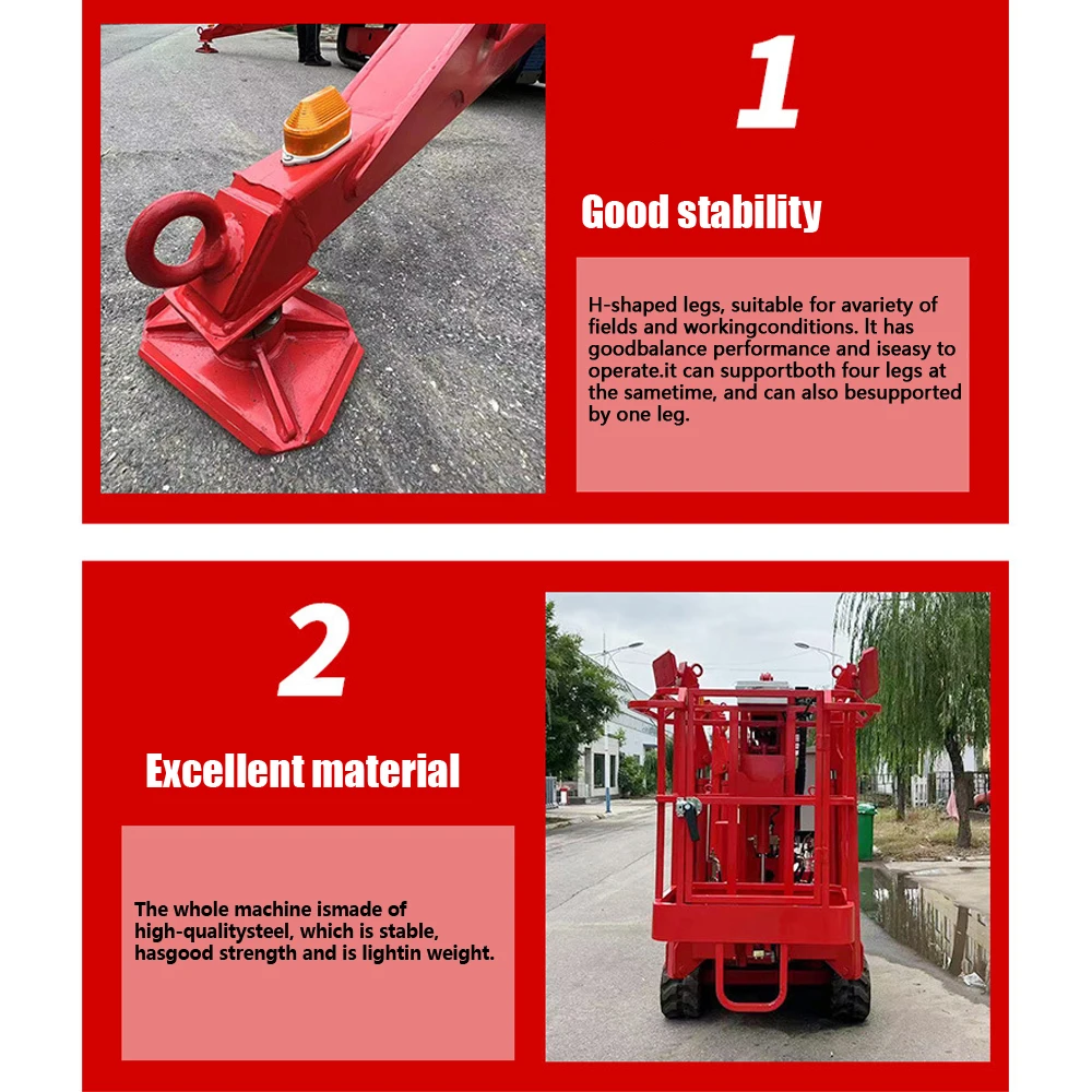 Factory Price Off Road Cherry Picker Tracked Crawler Boom Spider Lift ...