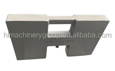 1 to 25ton Cast Iron Vacuum Casting Counterweight Block for Load ...