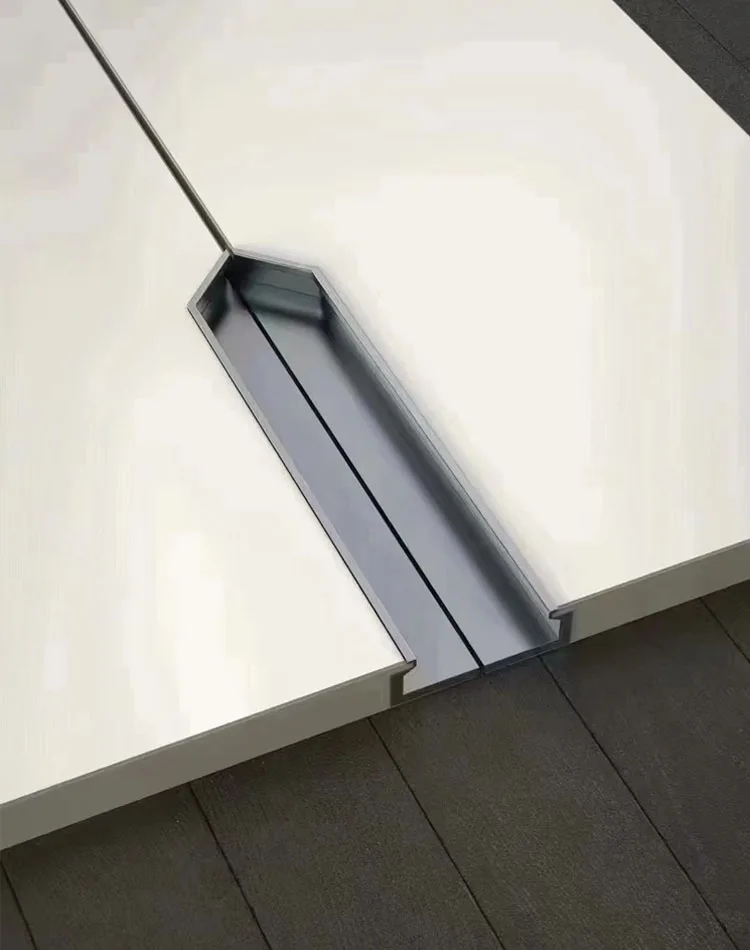 Invisible Concealed Handle - Elegant Aluminum Design