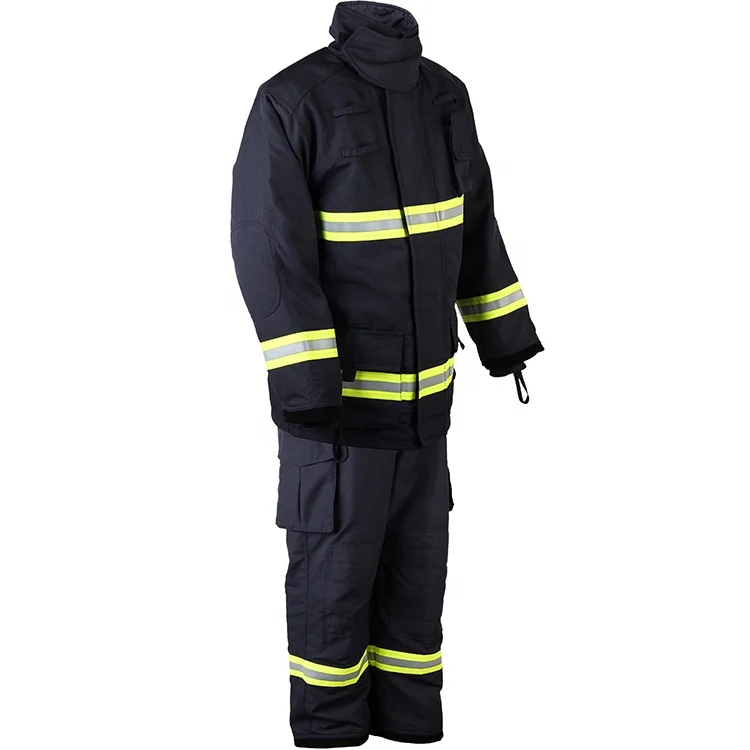Protective Fire Fighting Suit Fire Fighter Uniform For Fireman Using ...