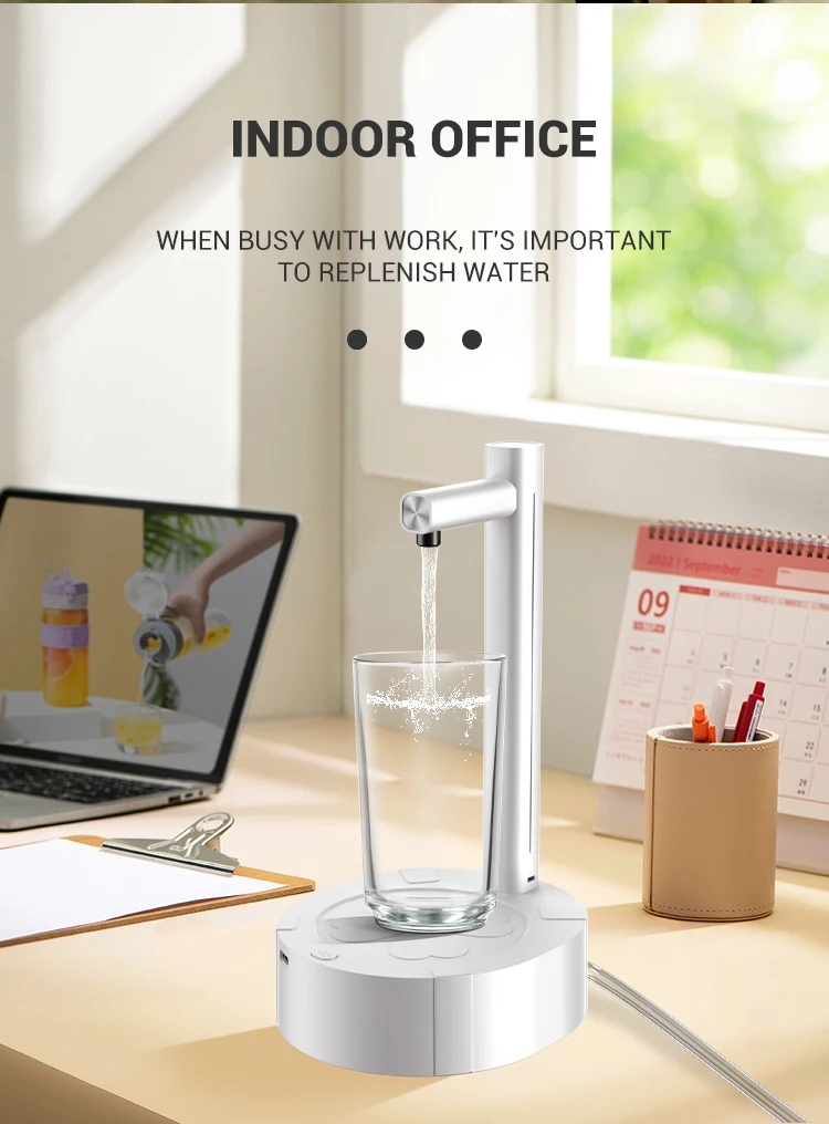 Booming 1800mah Automatic Portable Office Mini Water Bottle Pump Usb ...
