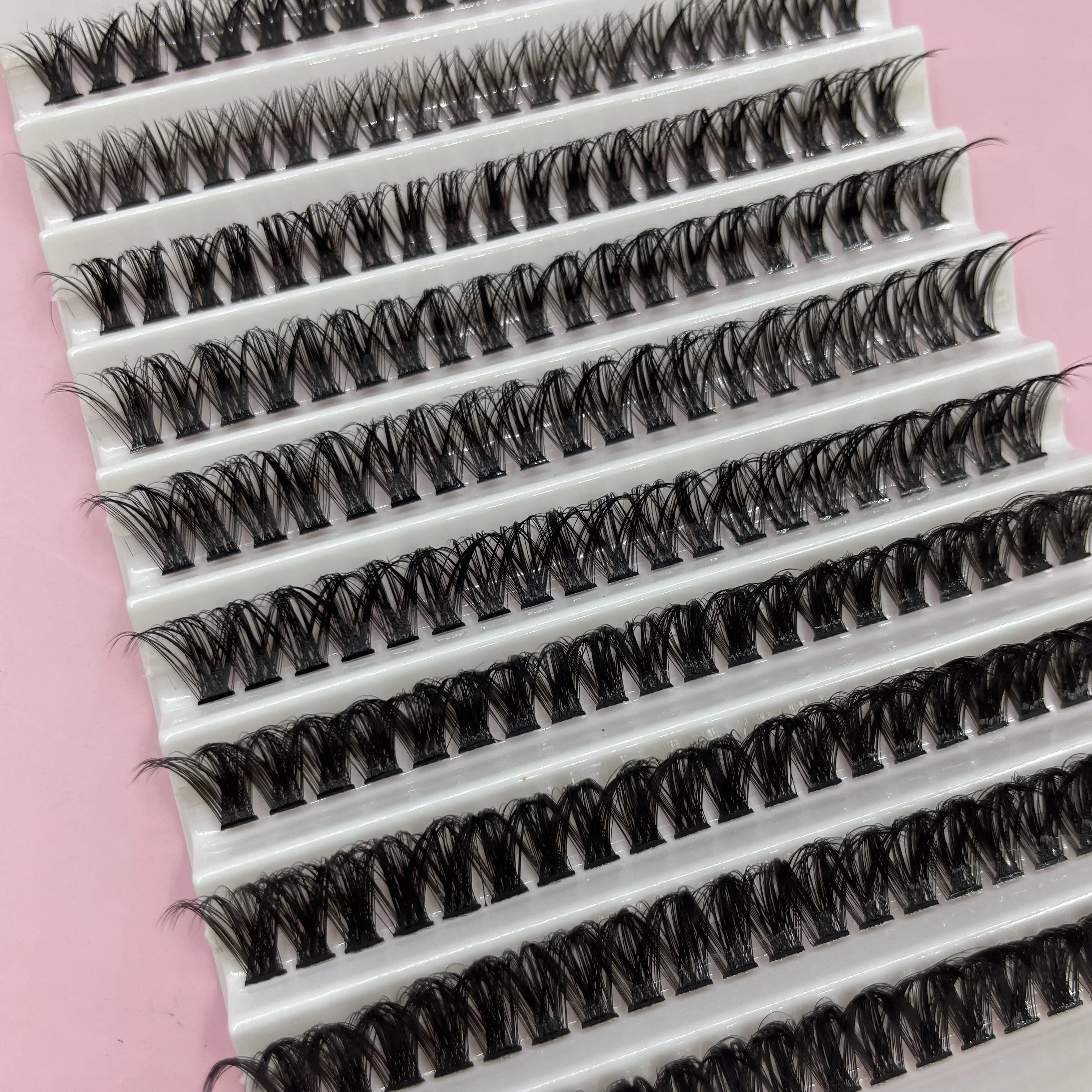 Korean Pbt Fiber Silk Mixed Curl C D Colorful Lash Natur Individual ...