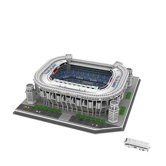 Custom Handmade Carved 3D Sports Stadium Model - Soccer Replica