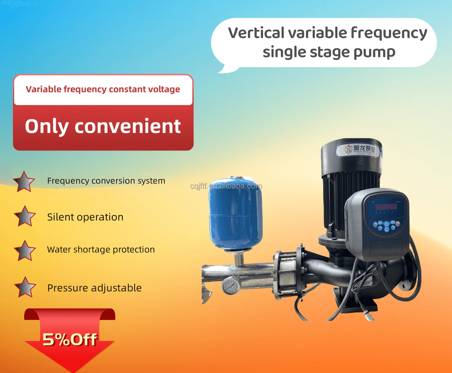 Vertical Pump Irg Series Variable Speed Booster Pump Variable Frequency Heat Pump - Buy Variable ...