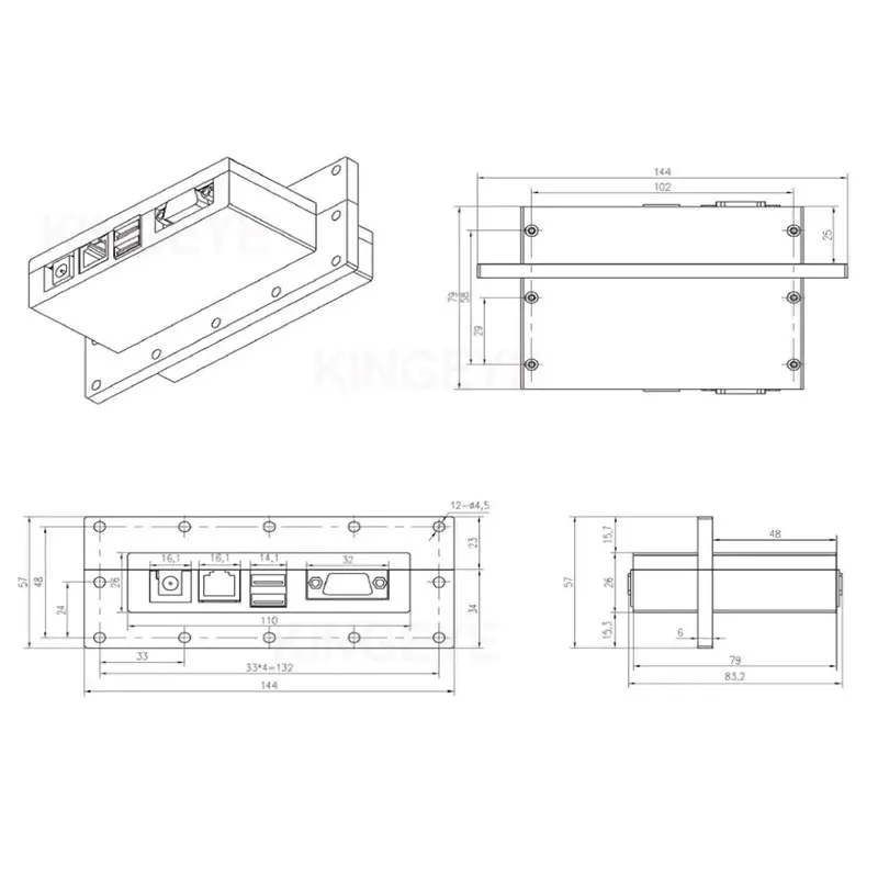 Usb3.0*4+rj45*1 Usb 0.1-8ghz Customized Emi Wifi Shield Box Filter ...