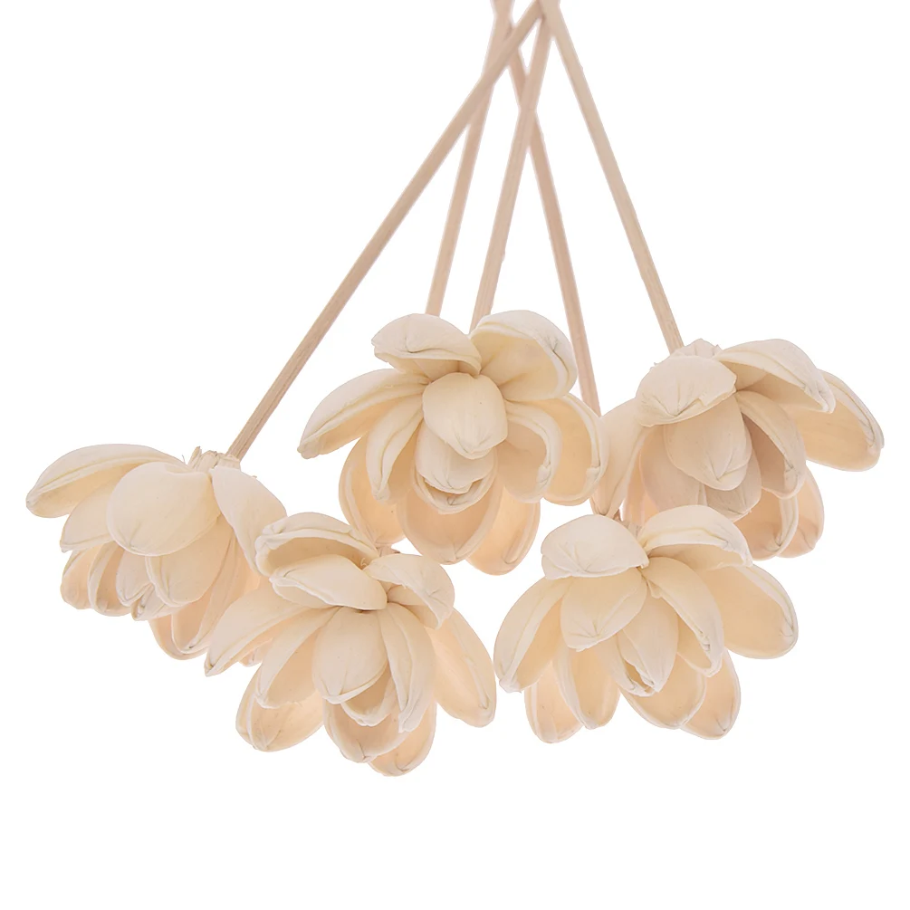Handmade Sola Wood Flower Diffuser Dried Flower Reed Diffuser Flower ...